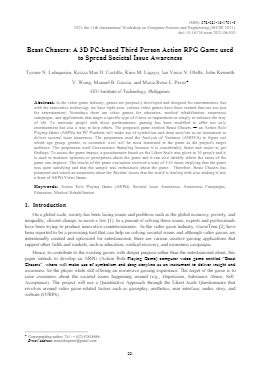 Beast Chasers: A 3D PC-based Third Person Action RPG Game used to Spread Societal Issue Awareness