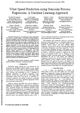 Wind Speed Prediction Using Gaussian Process Regression: A Machine Learning Approach